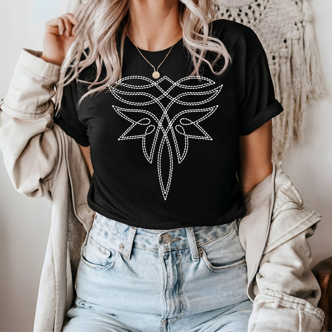 Boot Stitch Tee, Western Tee, Western Boot Stitch Shirt, Boot Stitch ...