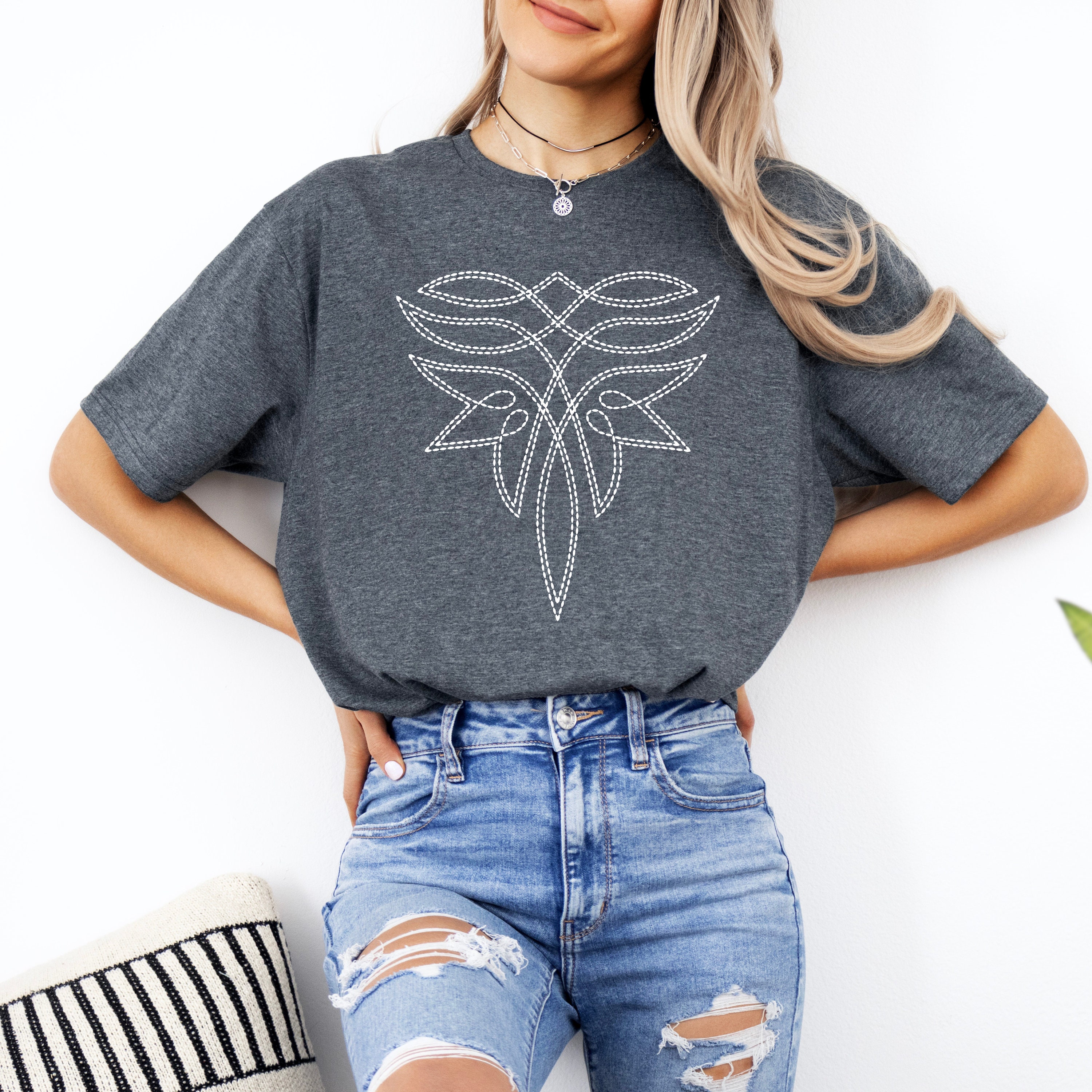Boot Stitch Tee, Western Tee, Western Boot Stitch Shirt, Boot Stitch ...