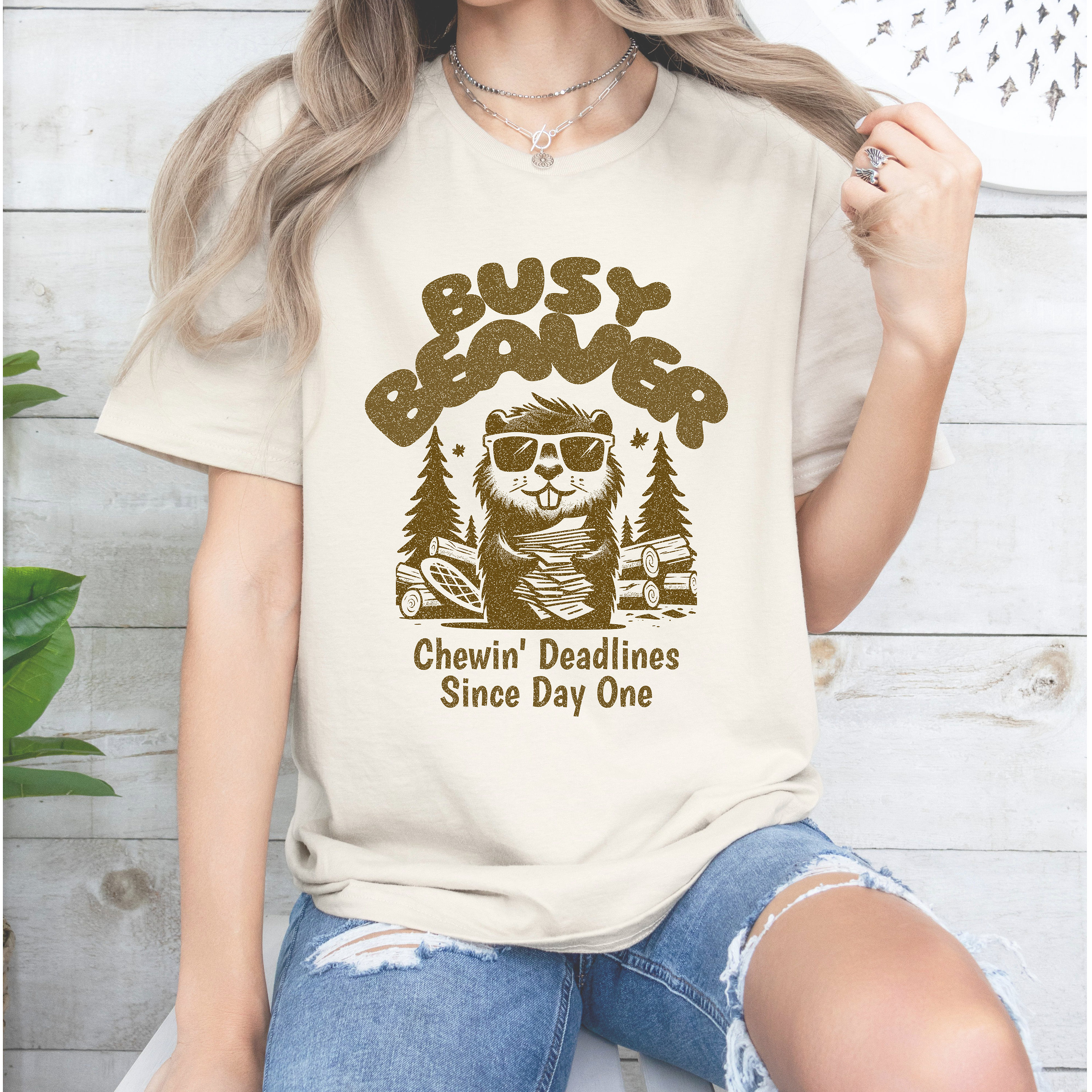 Busy Beaver Shirts Funny Beaver T Shirt for Women Men Kids Shirt Busy ...