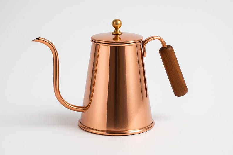 Handcrafted Copper Gooseneck Kettle: Pour Over Coffee & Tea - Etsy ...