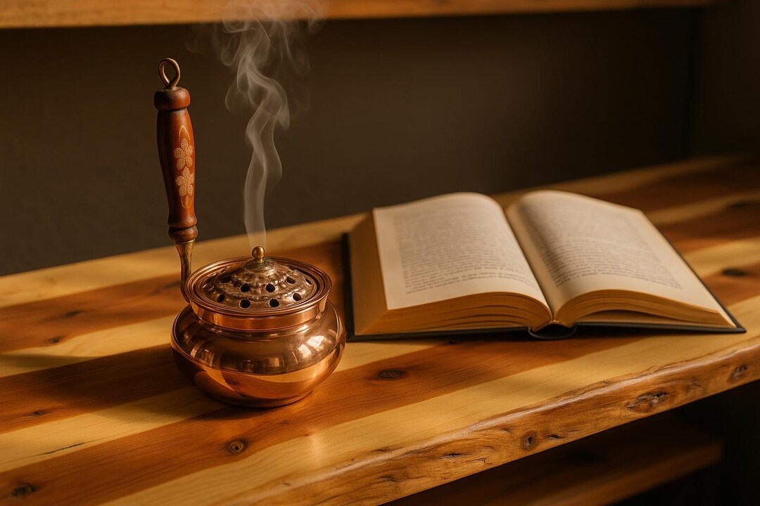Handmade Copper Witch Cauldron Incense Burner: Ritual Smudge Holder ...