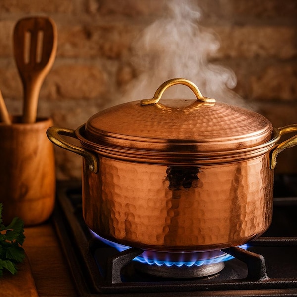 Copper Cooking Pots - Etsy UK