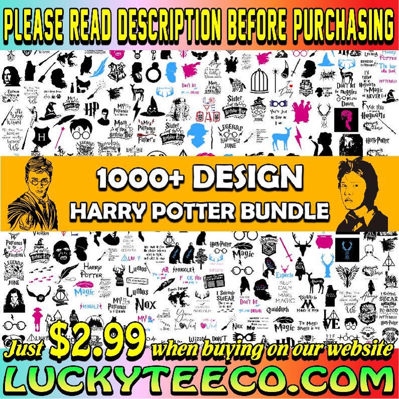 1000 Harry Potter Svg Bundle, Harry Potter Svg, Harry Potter Vector ...
