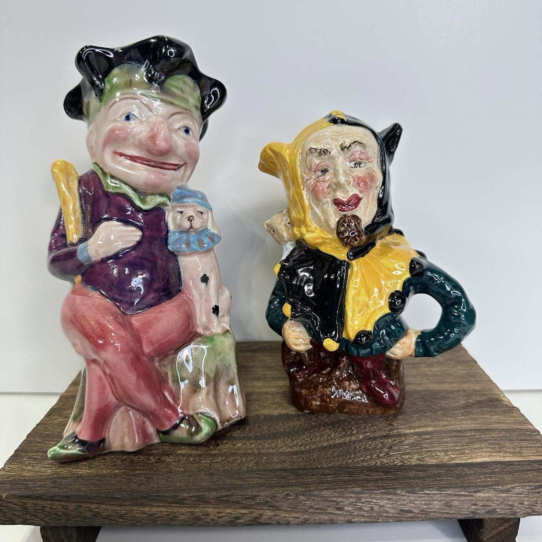Rare Toby Jugs, Burgess & Leigh ‘jester’, Melba Ware ‘punch’ - Etsy