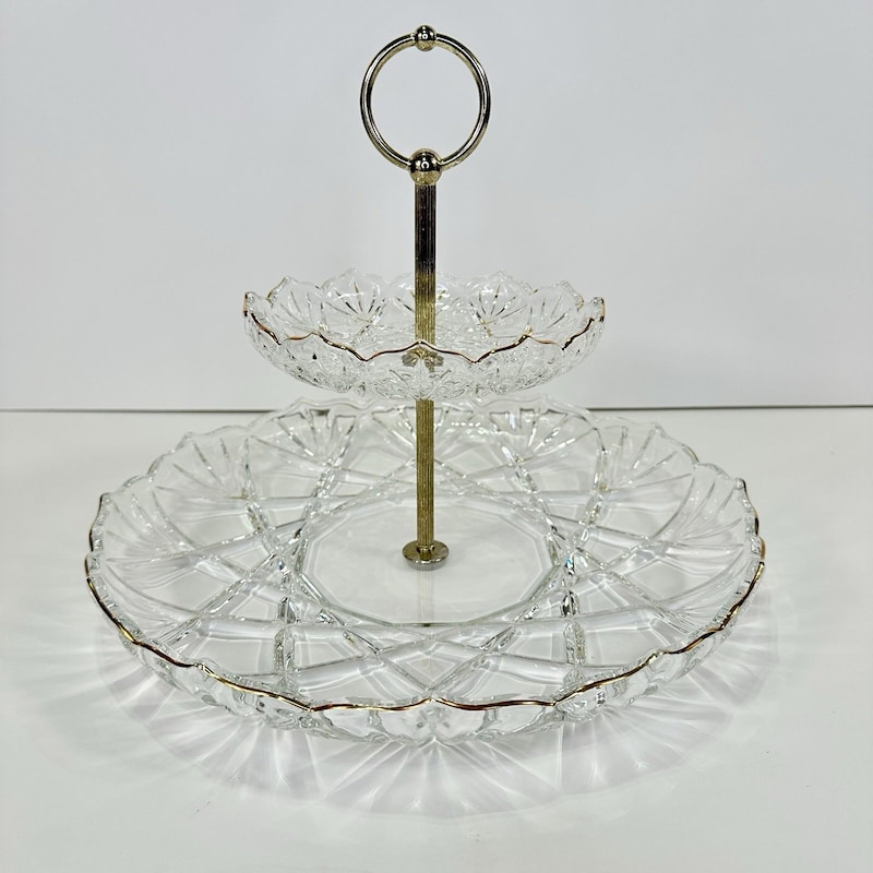 Crystal Serving Tray - Etsy
