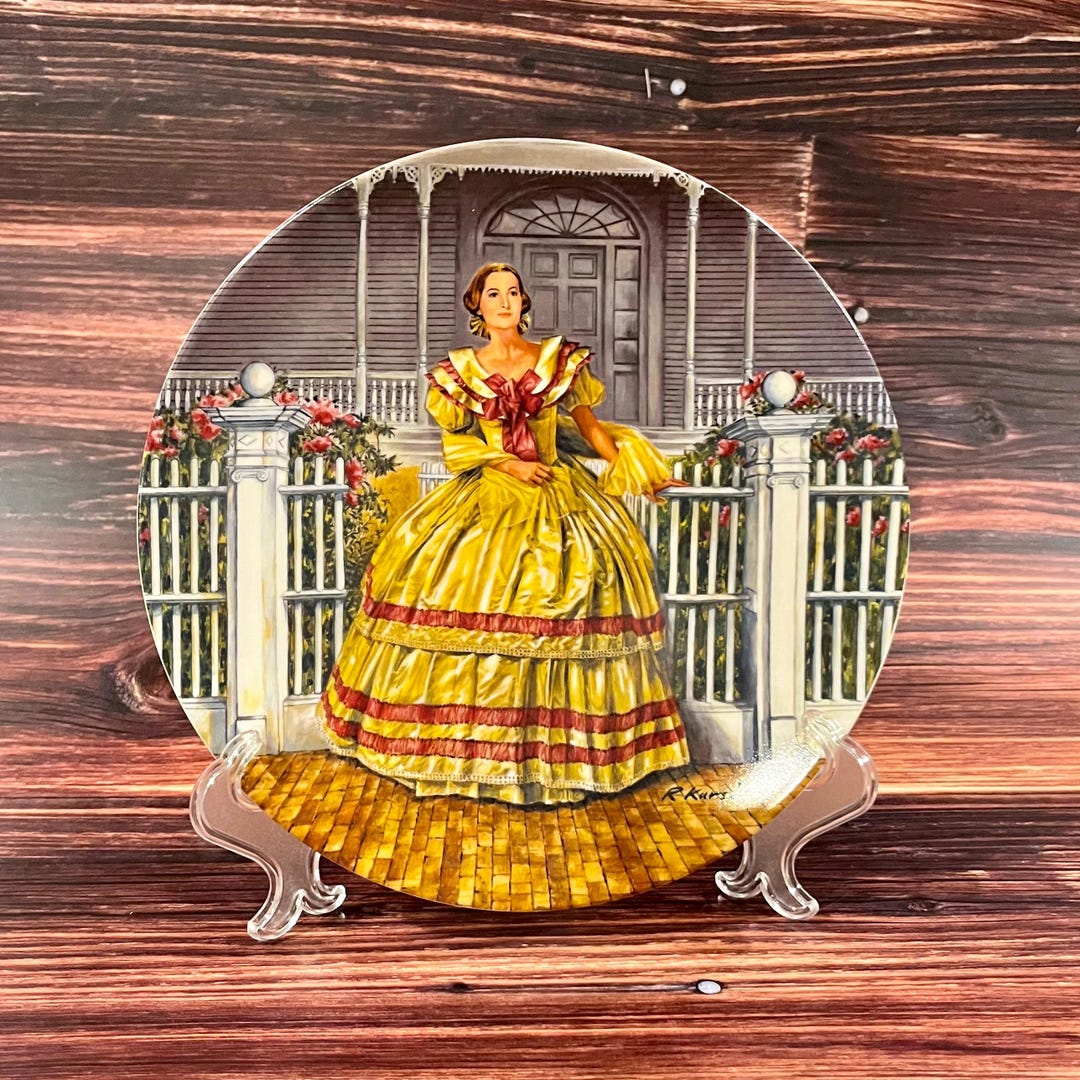 Vintage GWTW Melanie Gone W the Wind Plate Wall Retro Decorative ...
