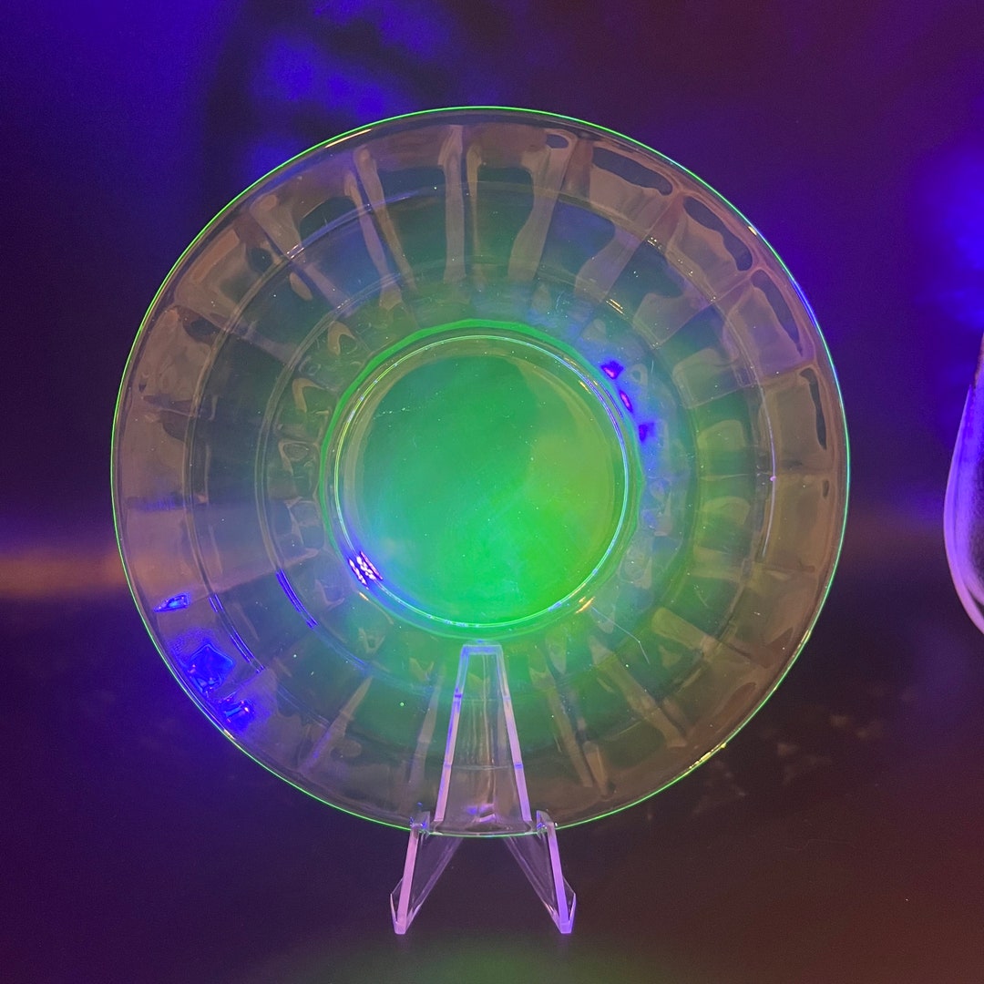 Uranium / Vaseline / Depression Glass Bread Plate - Etsy