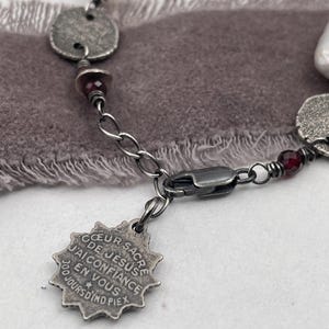 Sterling Silver, Garnet, and Freshwater Pearl Wirewrapped Bracelet - Etsy