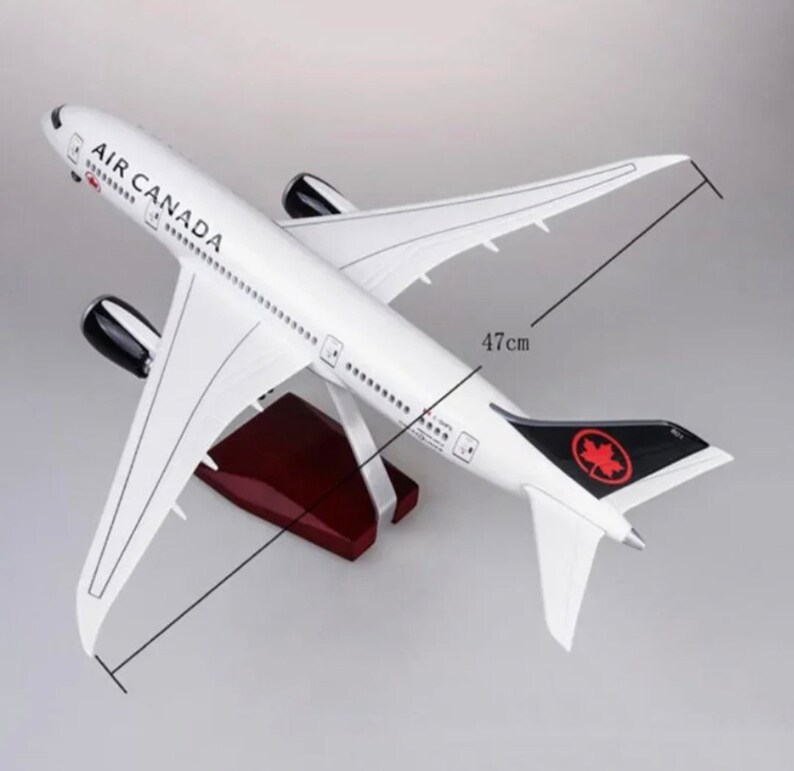 AIR CANADA Boeing B787 Dreamliner Scale 1:130 Resin 43cm Airplane Model ...