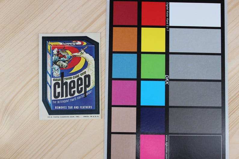 Vintage Wacky Packages Cheep Sticker - Brown Back - 2 ** B Side - Etsy