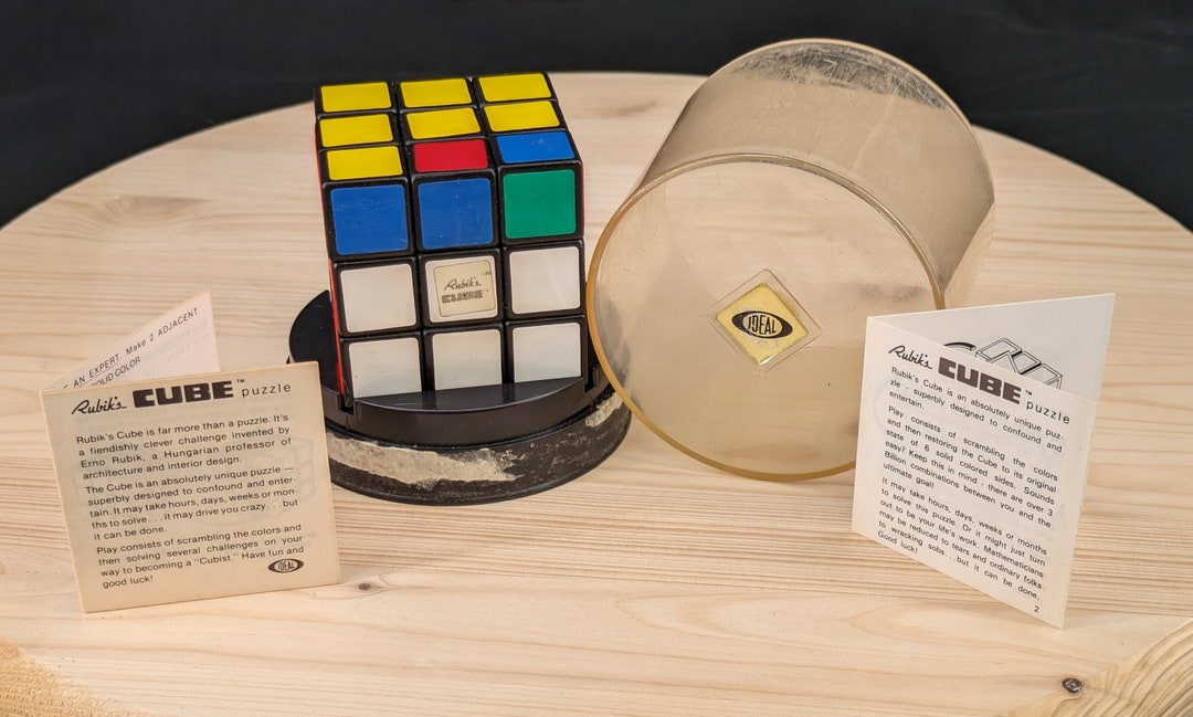 Original Vintage Ideal Rubik's Cube Puzzle With Package and ...