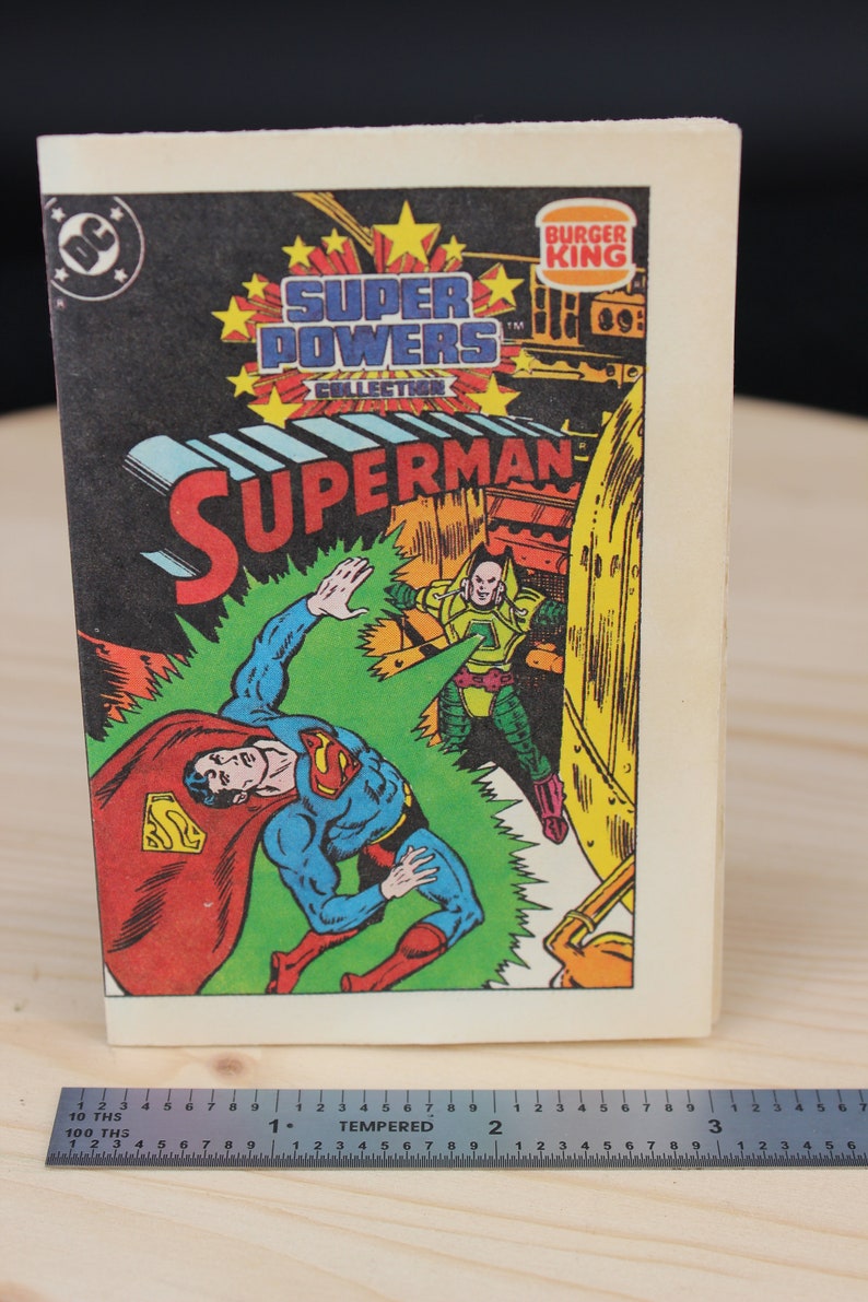 Vintage DC Super Powers Superman Burger King Promotional Mini Comic ...