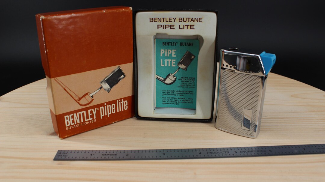 Vintage Bentley Butane Lighter With Box, Instructions and Even Has the ...