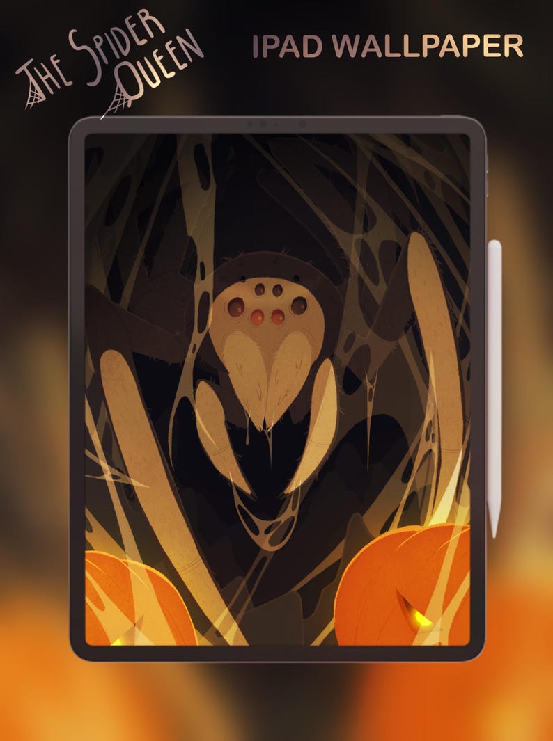 Halloween "spider" Wallpaper for Smartphones and Ipads. an Original ...