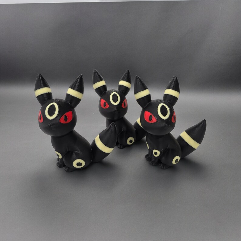 Cute Valentine Umbreon & Espeon Love Heart Kiss Pokemon Figurine Toys ...
