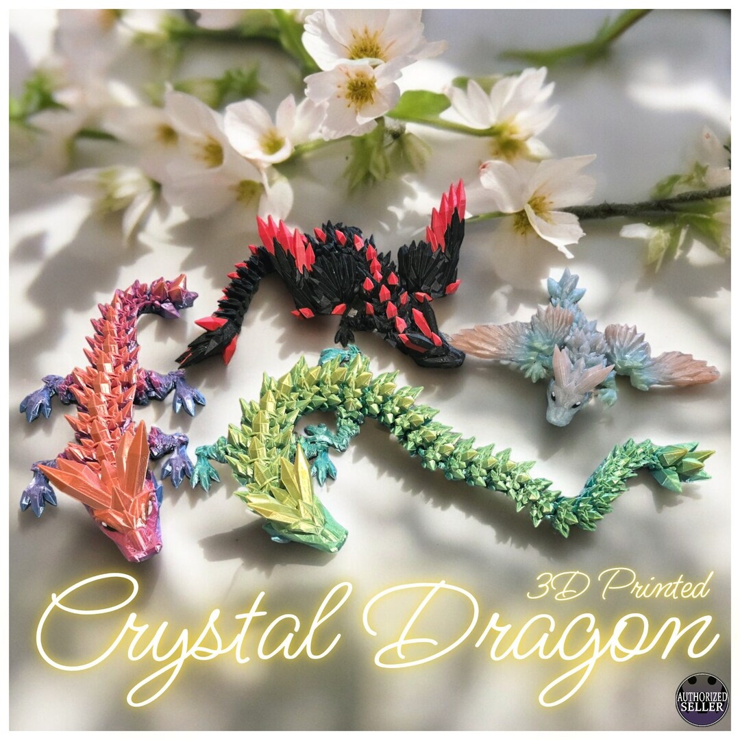 Crystal Dragon & Baby Tadling Dragon With Wings - Multicolour | Flexi ...