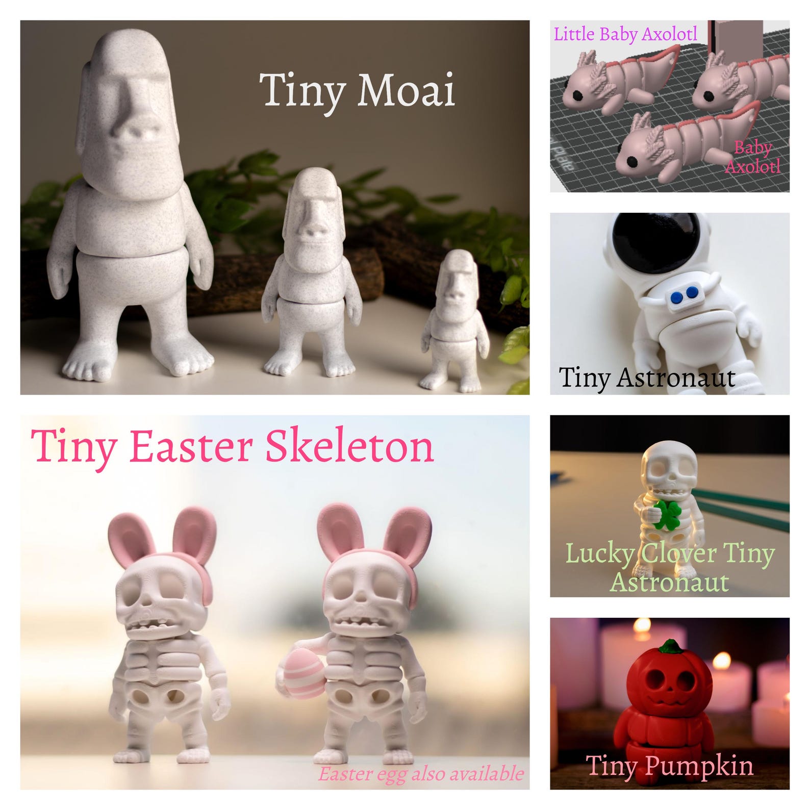 Cute Mini Baby Animals & Pets - Articulated Flexi Fidgets / Mystery ...