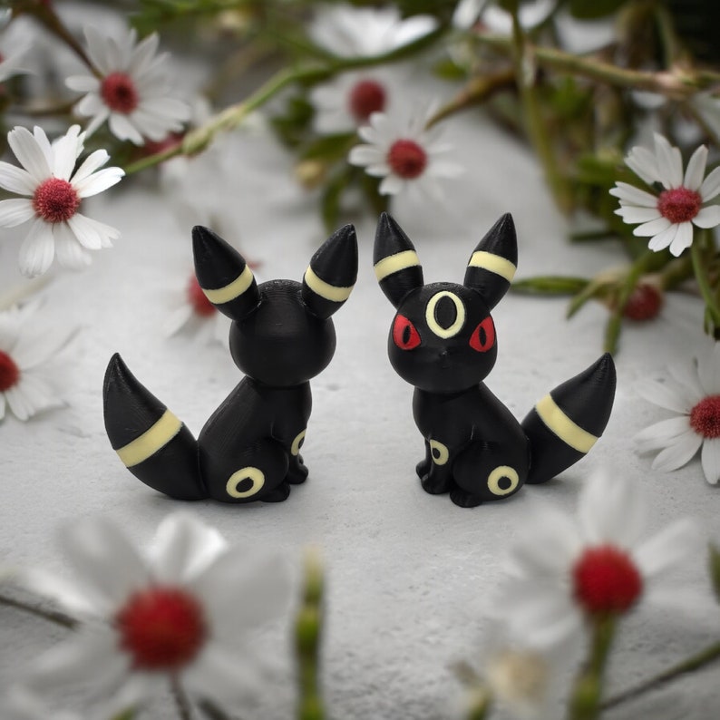 Cute Valentine Umbreon & Espeon Love Heart Kiss Pokemon Figurine Toys ...