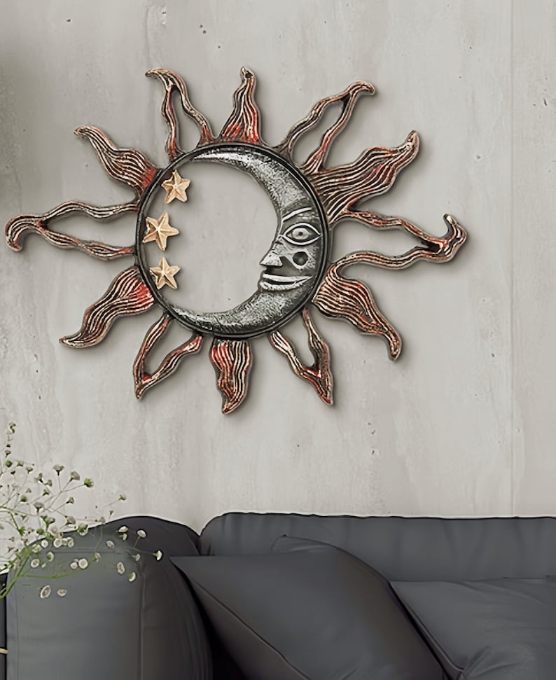 Artsy Lunar Wall Decor, Modern Moon-themed Wall Hangings, 10x13.5 in ...