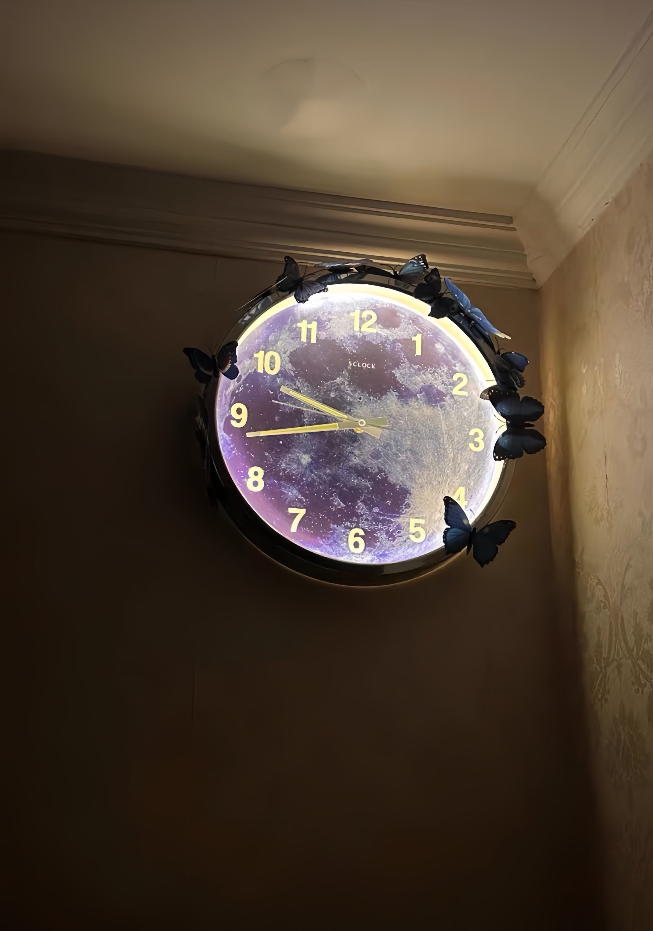 Voice-activated Cosmic LED Clock: Blue Planet Night Light - Etsy