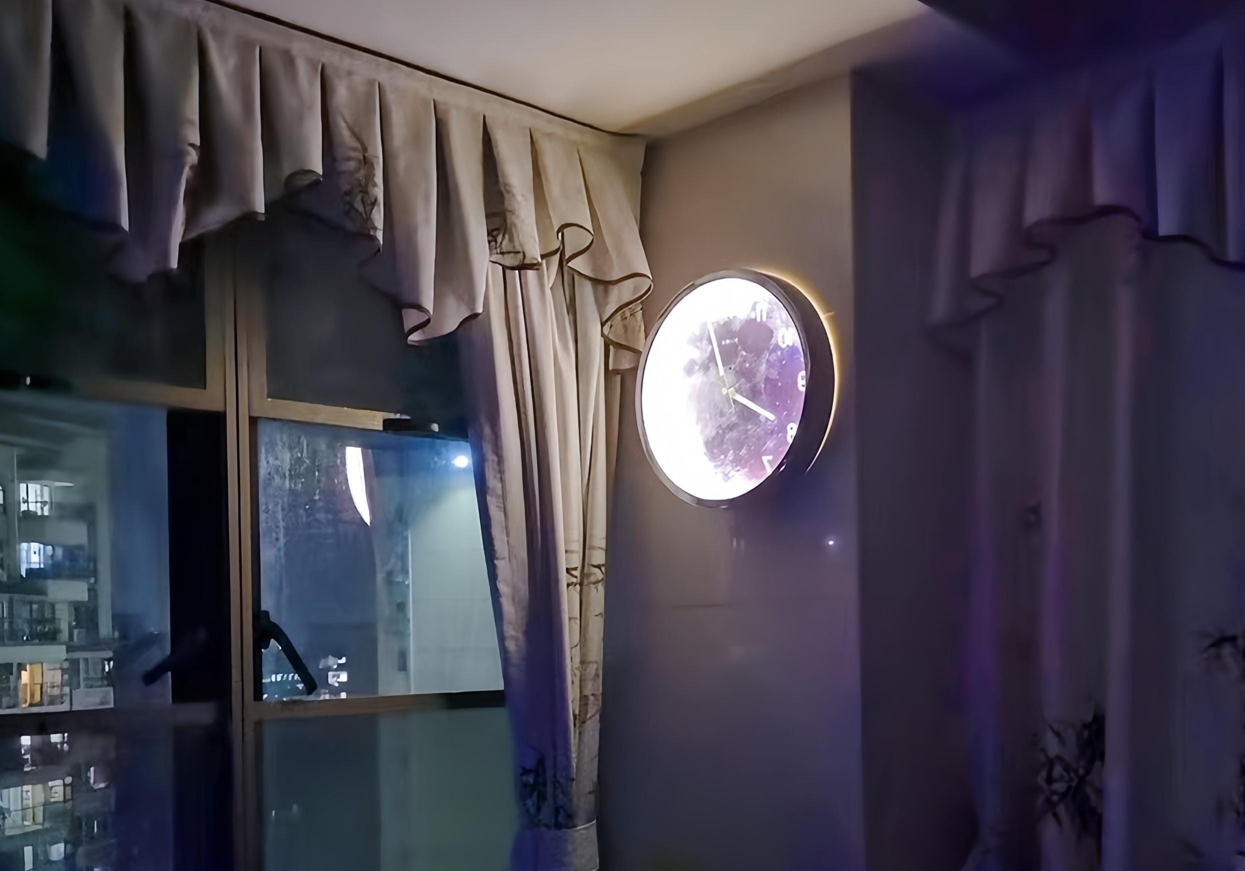 Voice-activated Cosmic LED Clock: Blue Planet Night Light - Etsy
