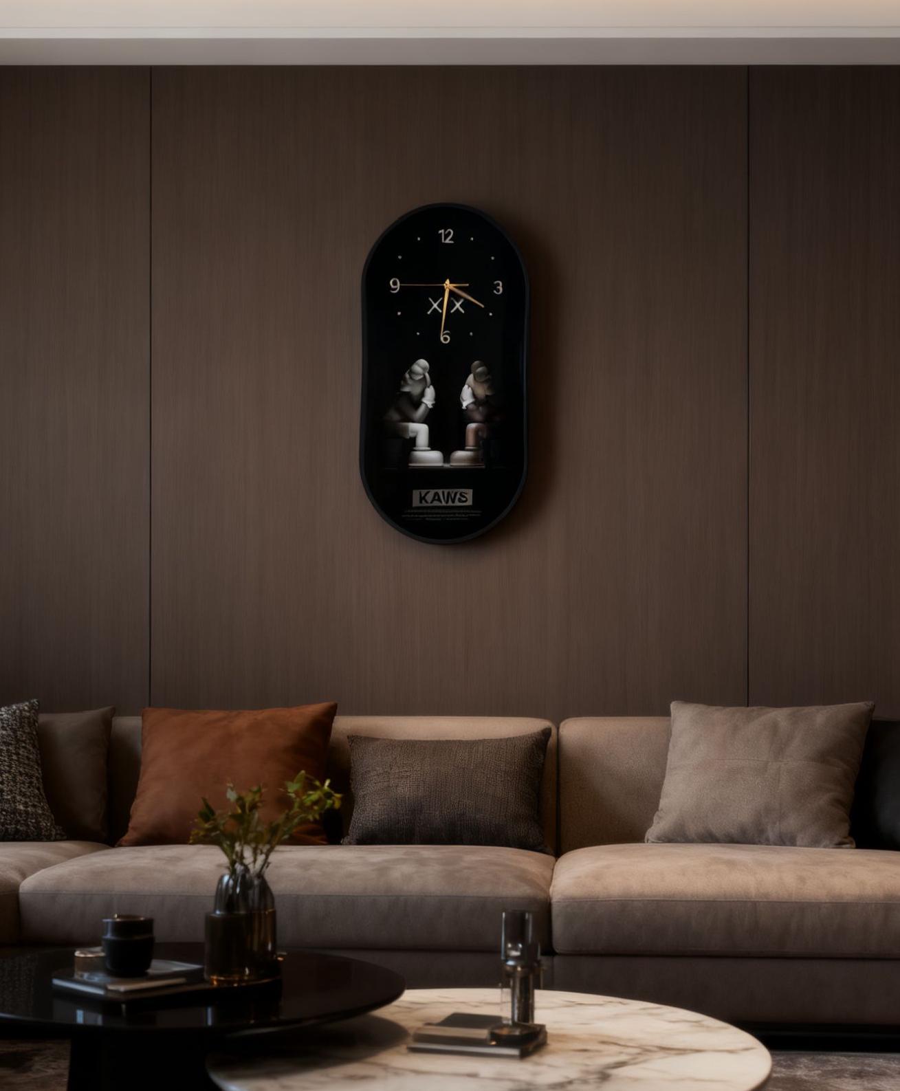 Kaws-inspired Modern Wall Art Clock: Hype-beast Street Art Decor ...