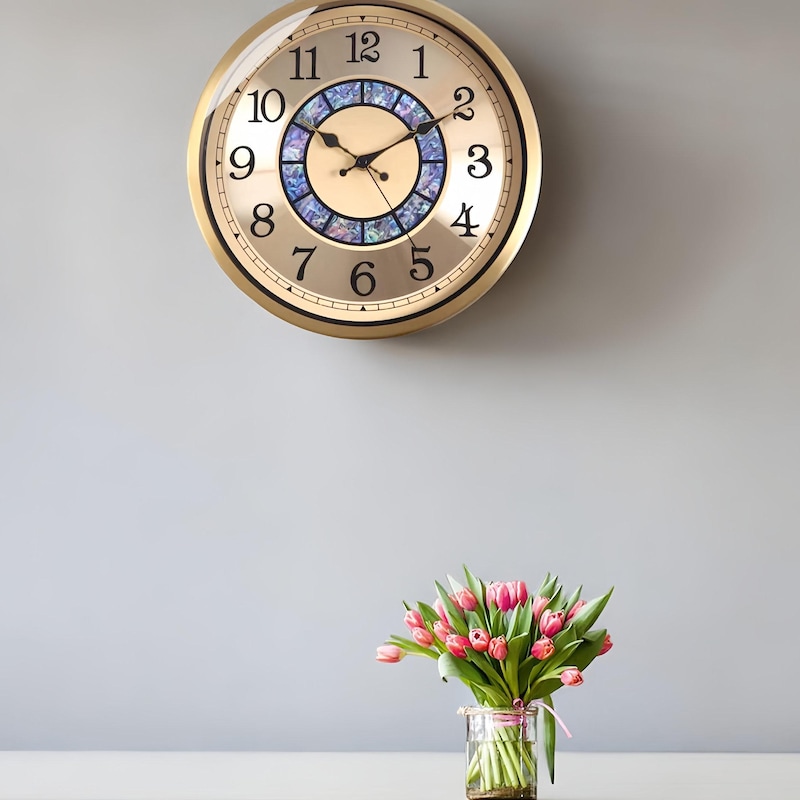 Gold Wall Clock - Etsy