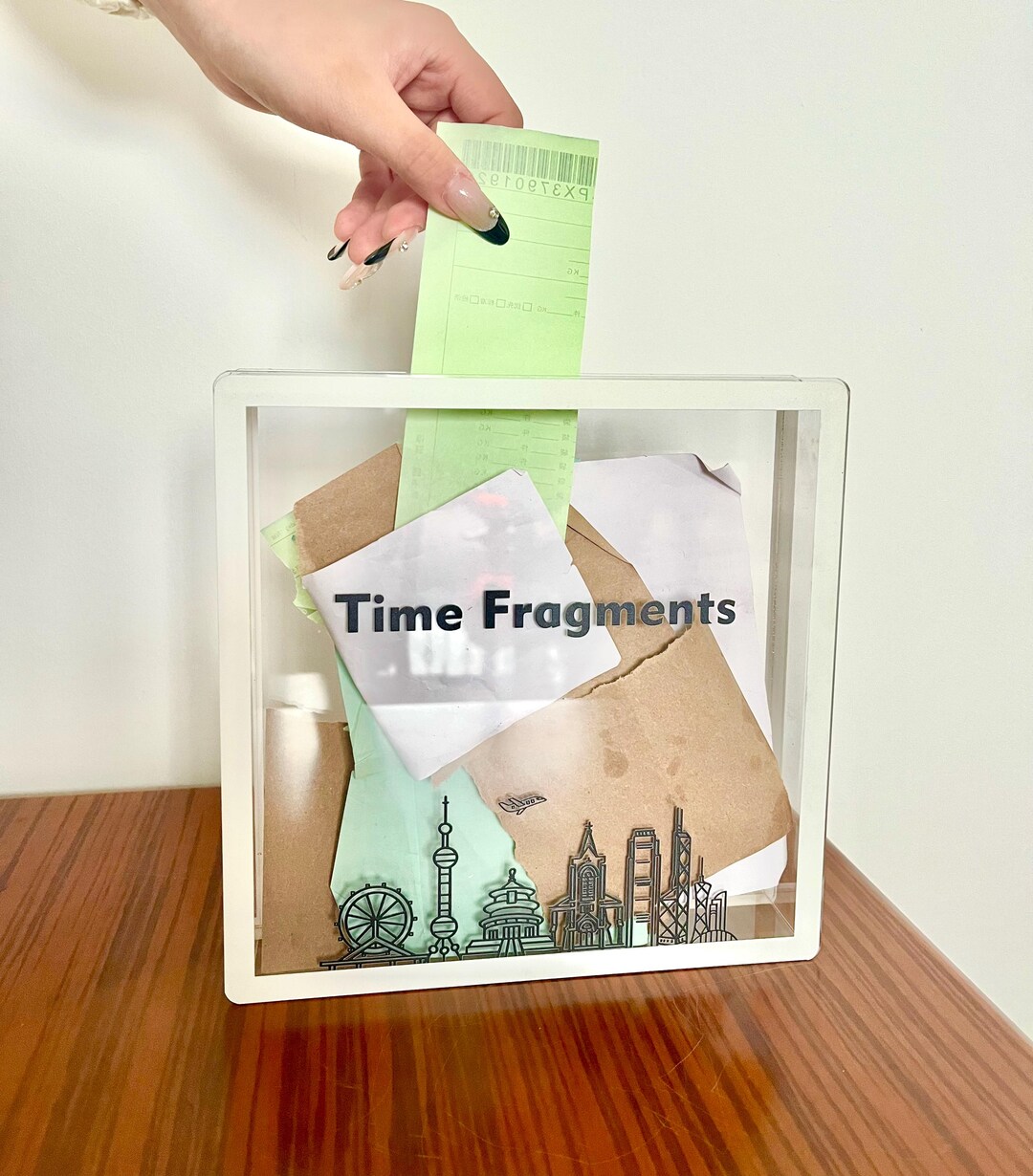 Transparent Time Fragments Ticket Memory Box Frame, Ticket Collector ...