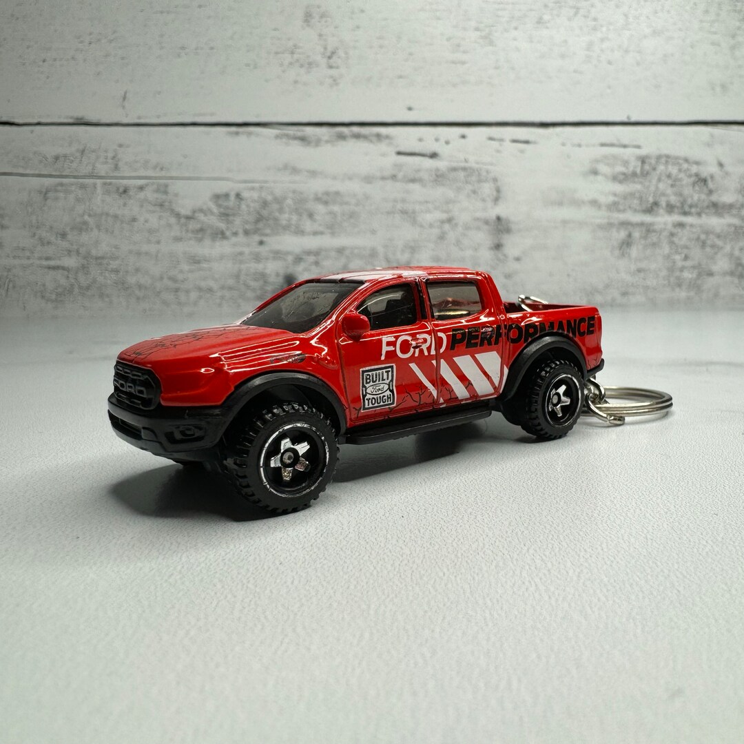 Ford Ranger red Keychain w/ Free Display Case - Etsy