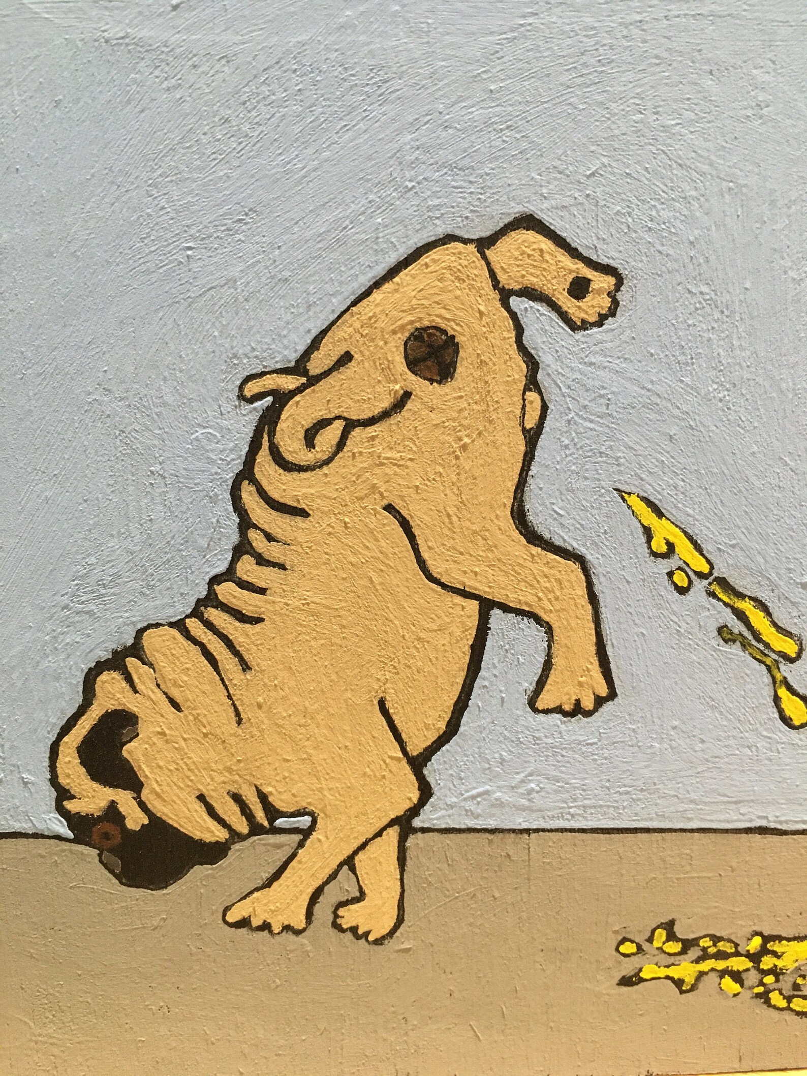 Sherry Rusinack: Pug Peeing Handstand - Etsy