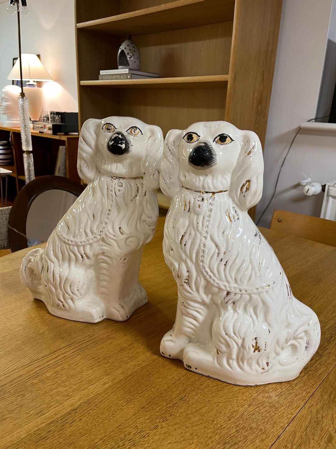Beswick Staffordshire Large Ceramic Pair Spaniel Dogs Vintage ...