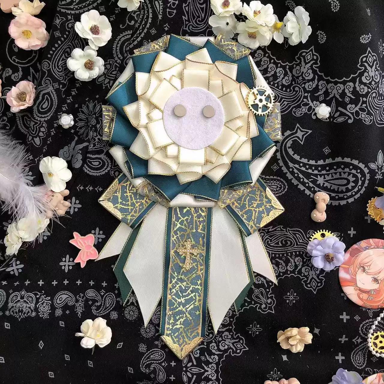 Itabag Backpack Pin Decorations,rose Rosette Badge Holder for Ita Bag ...