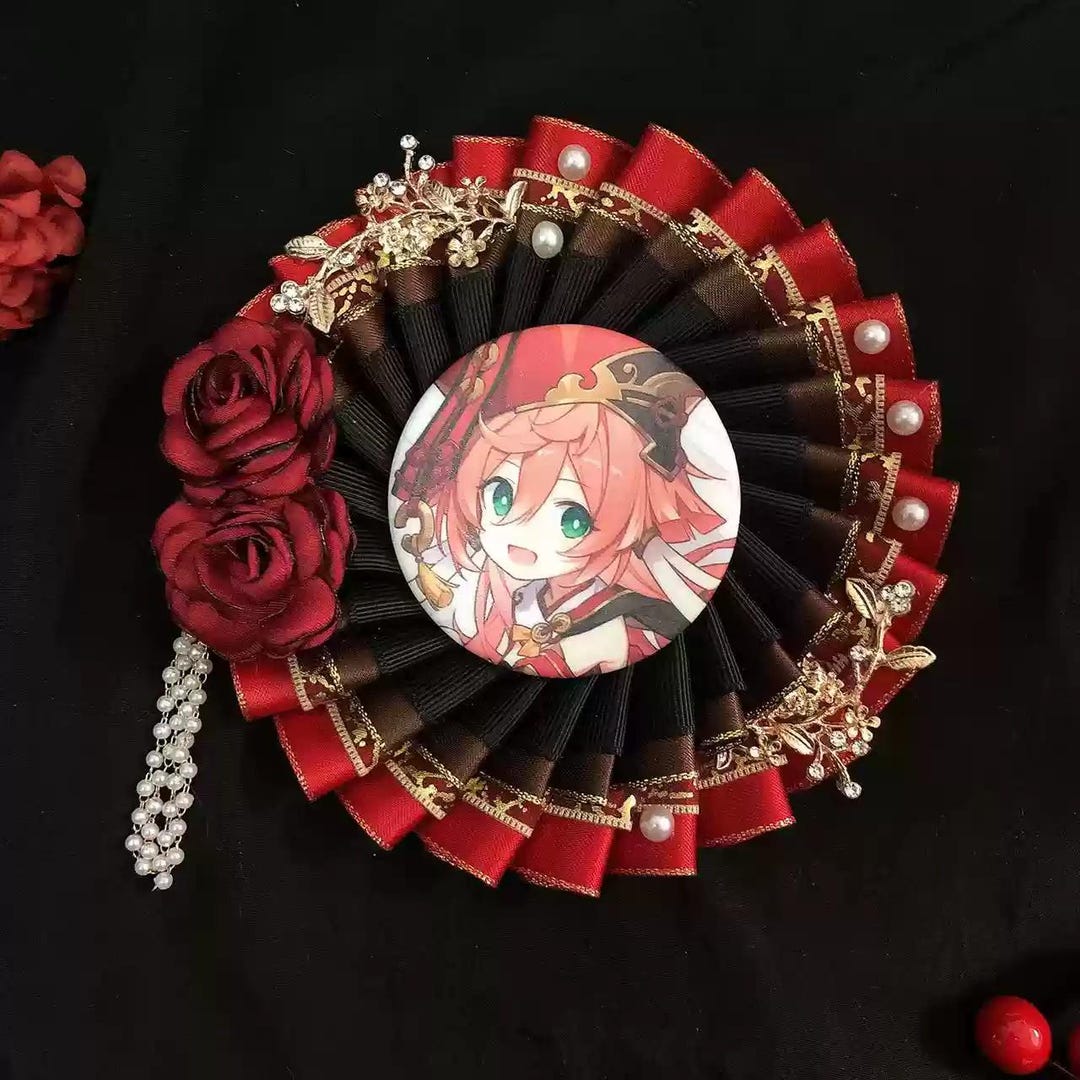 Ita Bag Badge Rosettes, Itabag Backpack Pin Decorations, Anime Badge ...