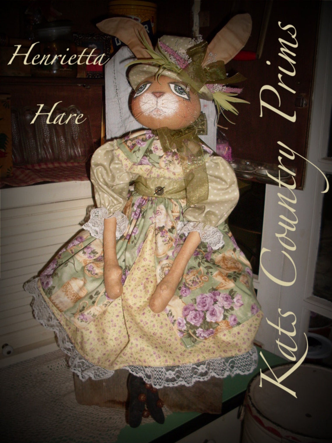 Primitive Bunny Rabbit Easter INSTANT DOWNLOAD PATTERN - Etsy