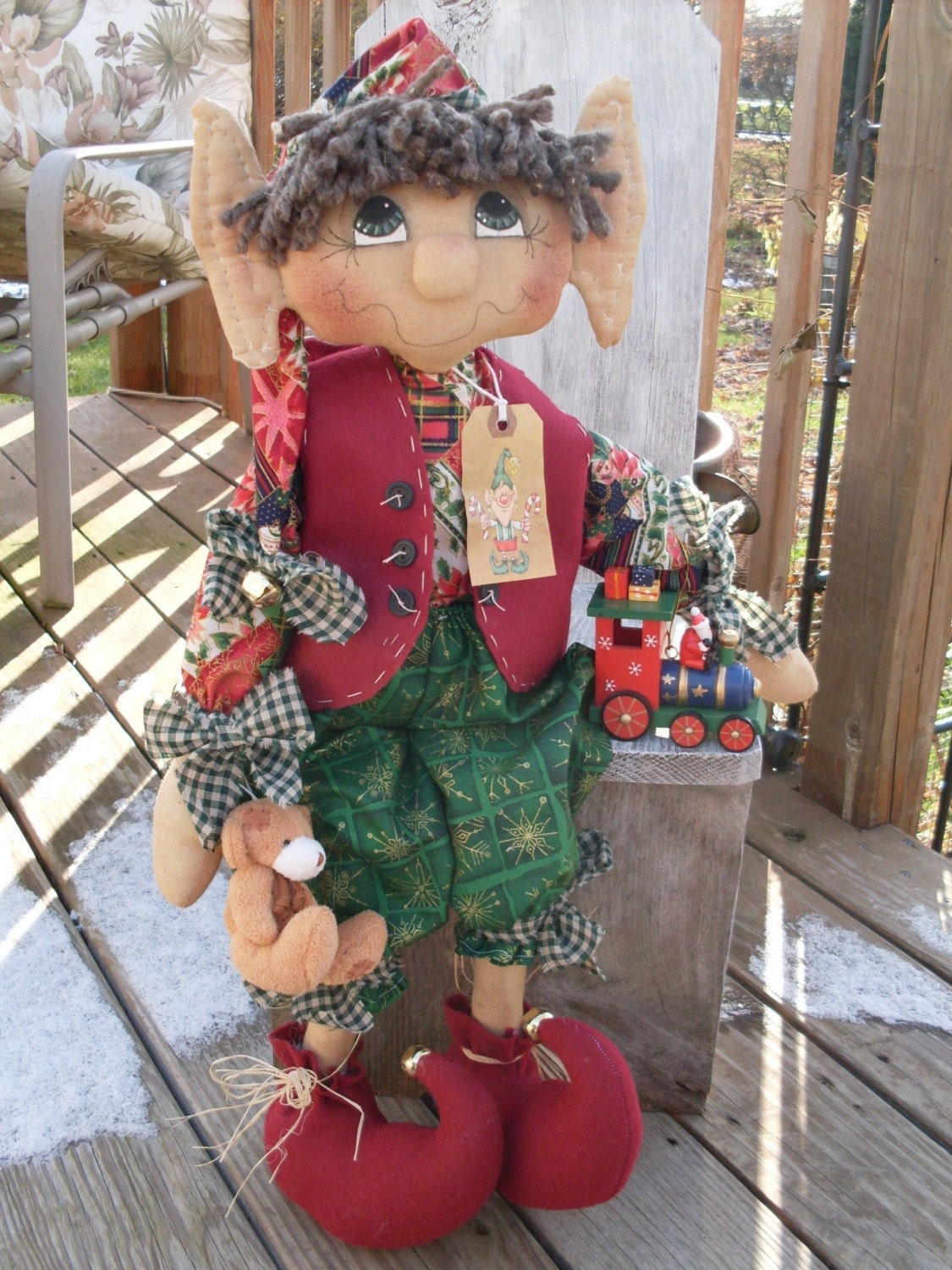 Primitive Sheldon the Raggedy Elf Doll PAPER PATTERN 109 - Etsy