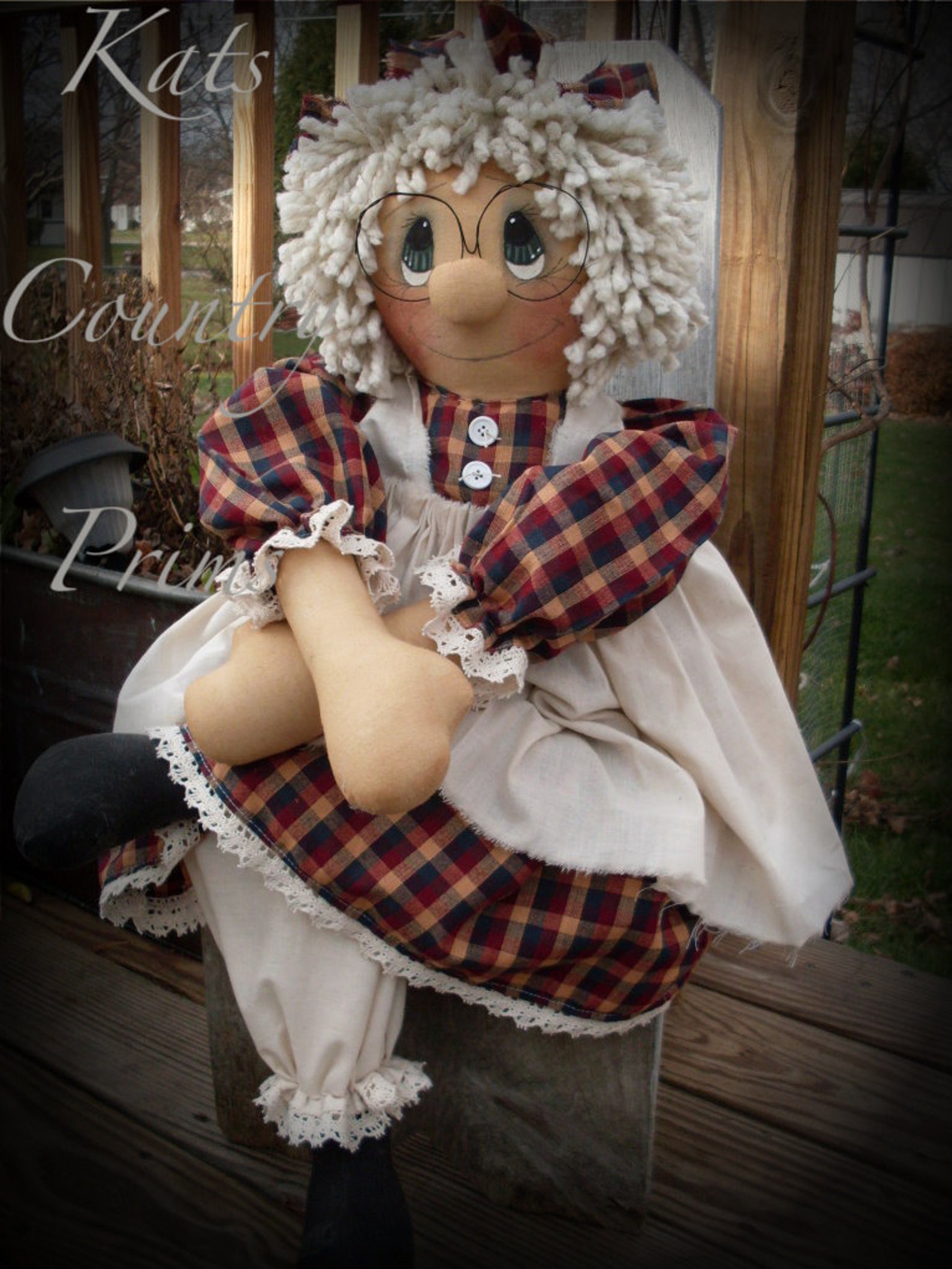 Primitive Raggedy Mrs. Claus INSTANT DOWNLOAD Christmas - Etsy
