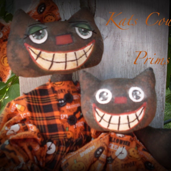 Primitive Cat Patterns - Etsy