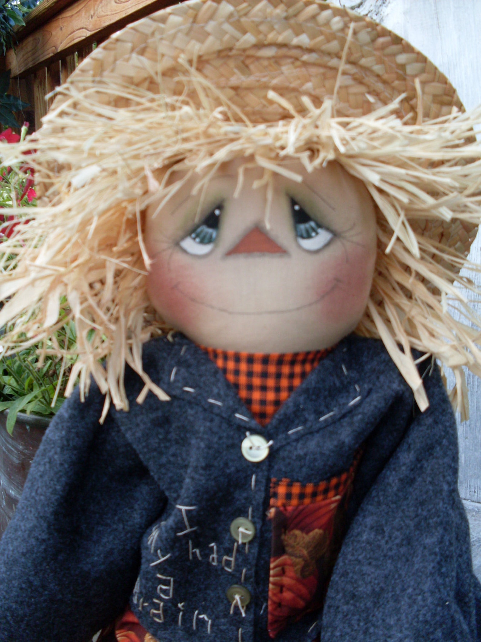 Primitive Fall Halloween Scarecrow Doll PATTERN INSTANT DOWNLOAD ...