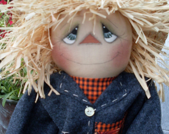 Primitive Fall Halloween Scarecrow Doll PATTERN INSTANT | Etsy