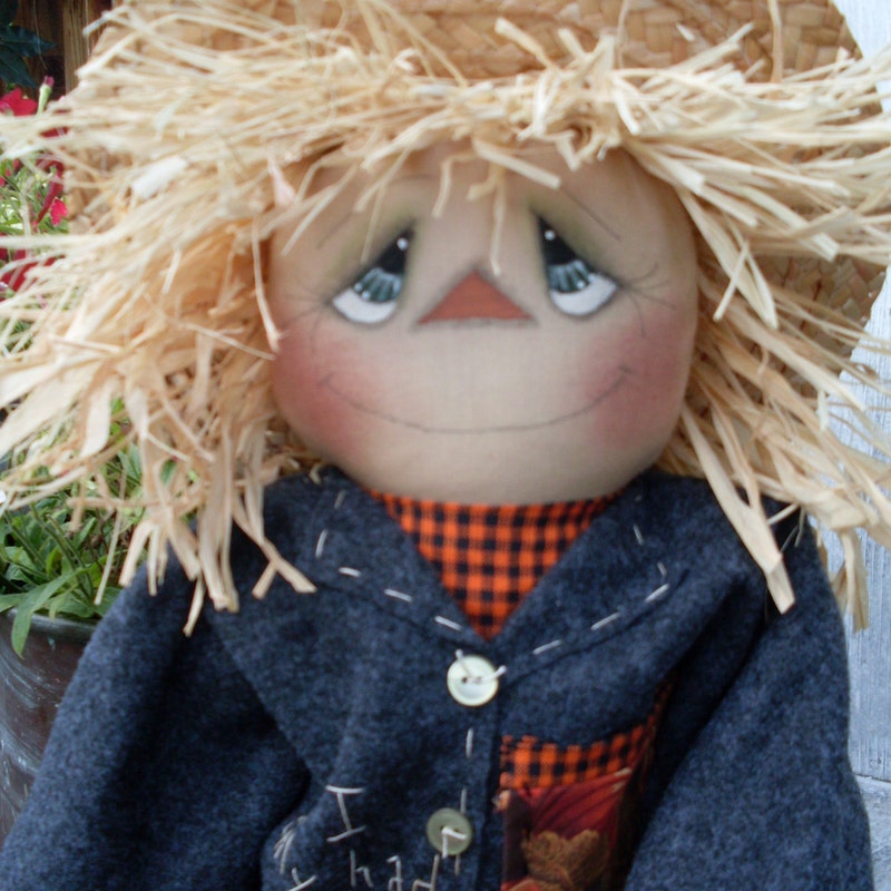 Primitive Scarecrow Doll - Etsy