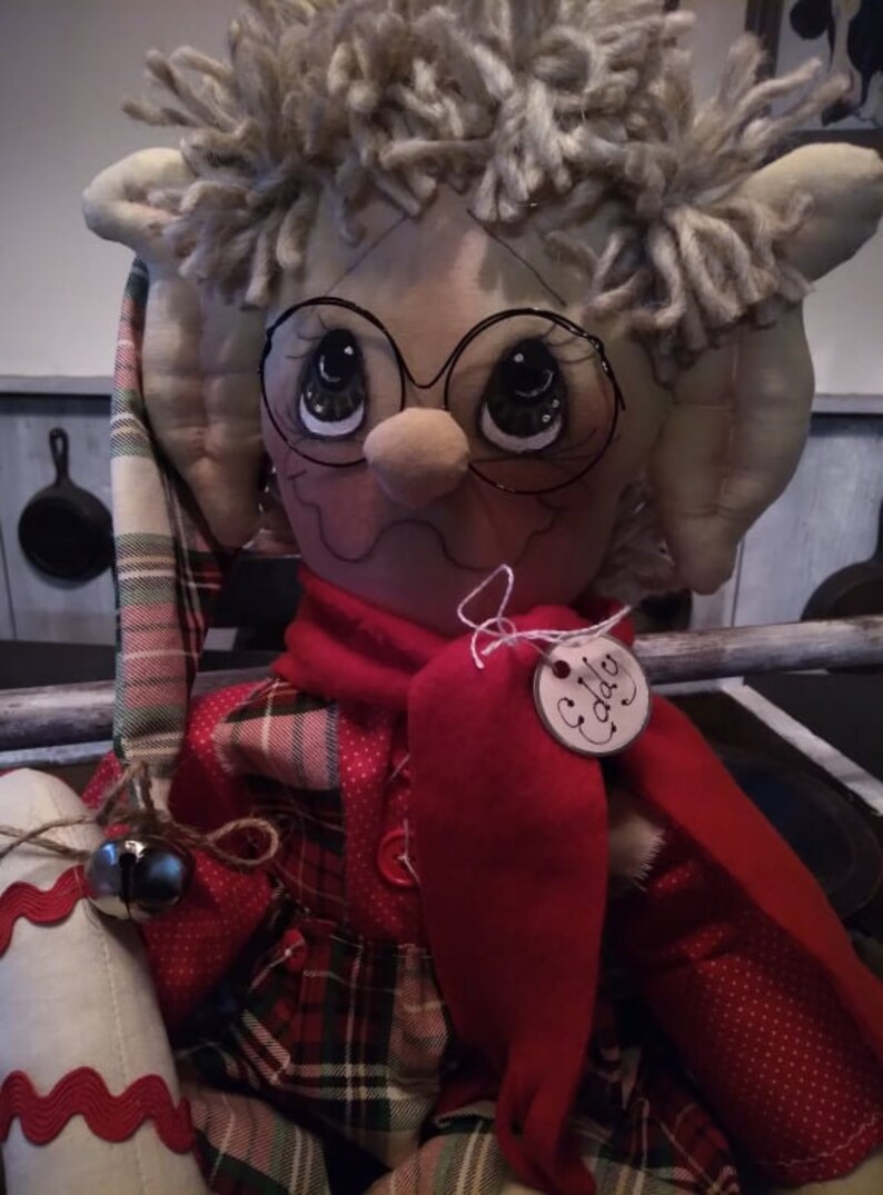 Primitive Eddy the Elf INSTANT DOWNLOAD E-pattern #106 - Etsy