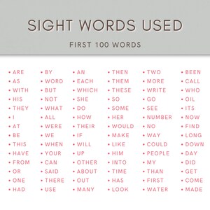 Printable SIGHT WORDS Bingo Game, First 100 Sight Words,fun Classroom ...