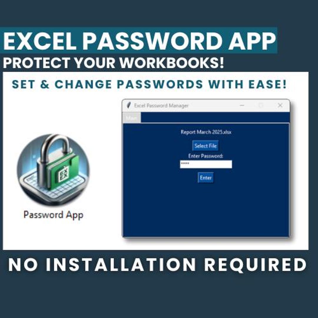 Excel Password Manager | Protect & Change Excel Passwords | Secure ...