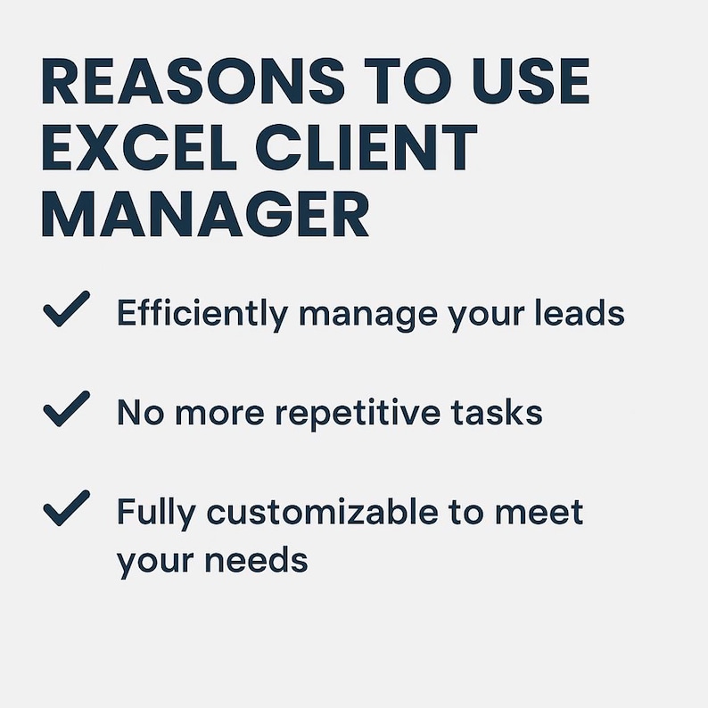 Excel Client Manager & CRM Template – VBA Userform, Lead‑tracking ...