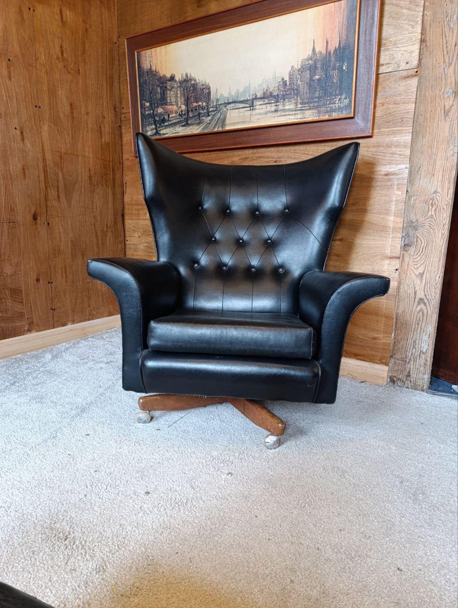 Iconic G-plan 6250 blofeld Villain Chair From 1960s James Bond Film new ...