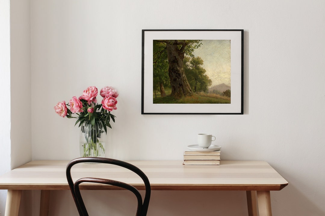 Vintage Tree Study Landscape Art Print Digital Download - Etsy