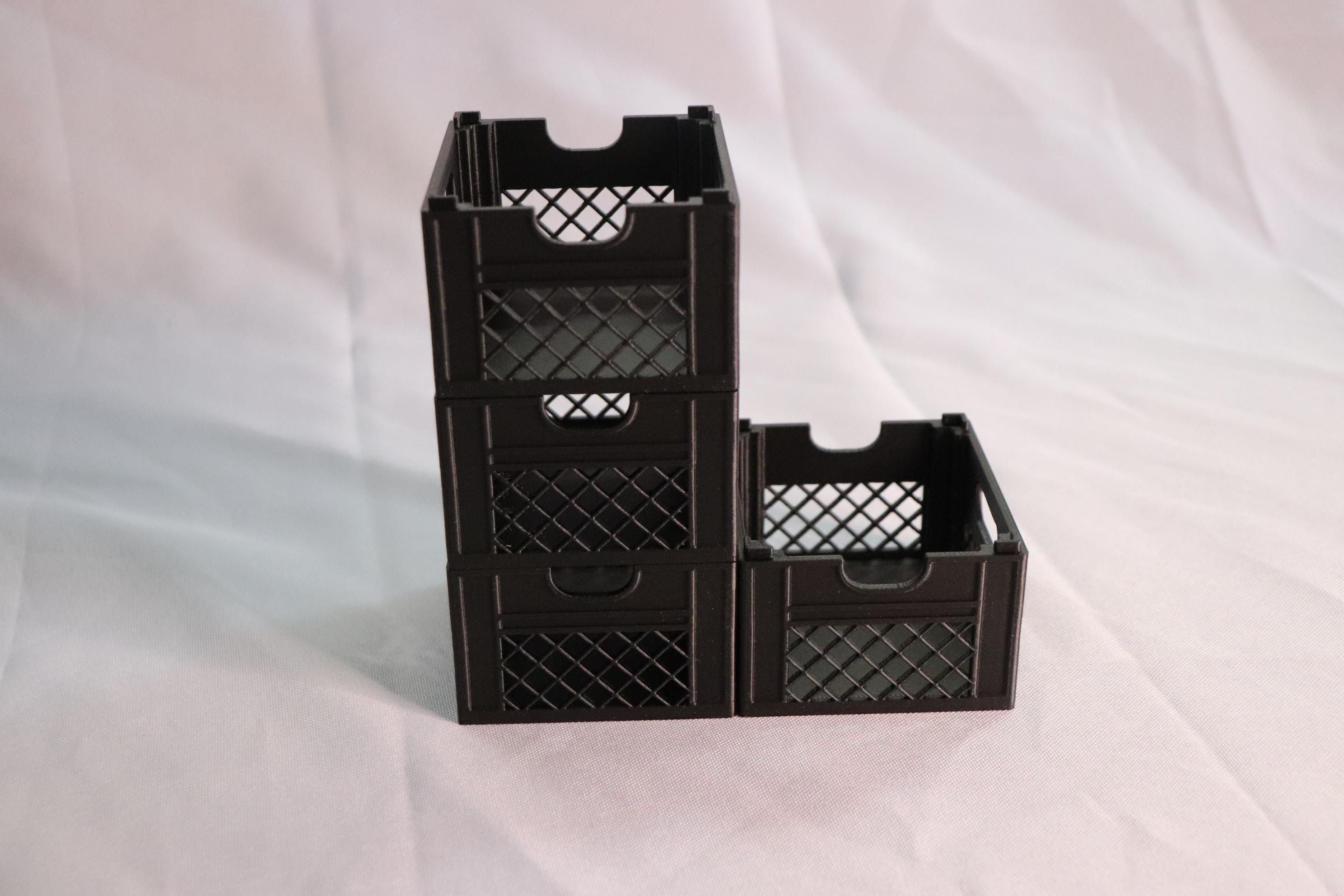 Compact 3D Printed Stackable Desk Organizers, Office Storage Crates in ...