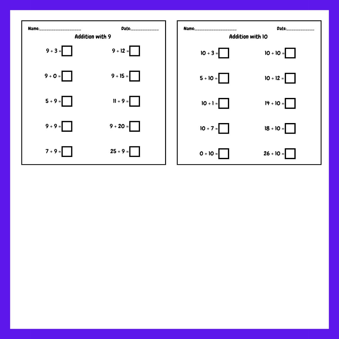 Math Worksheets for Kids - Etsy