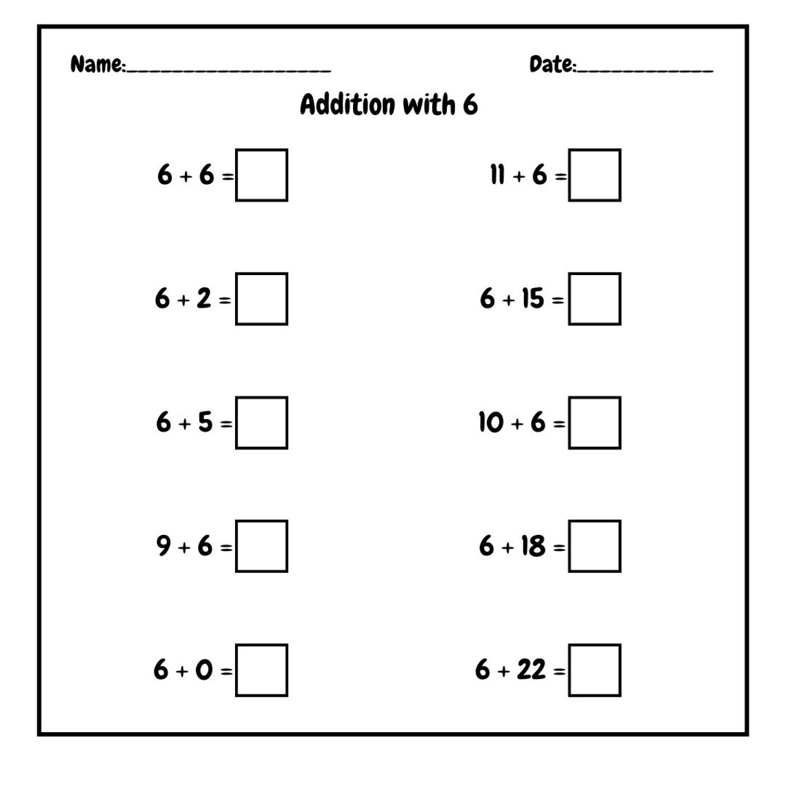 Math Worksheets for Kids - Etsy