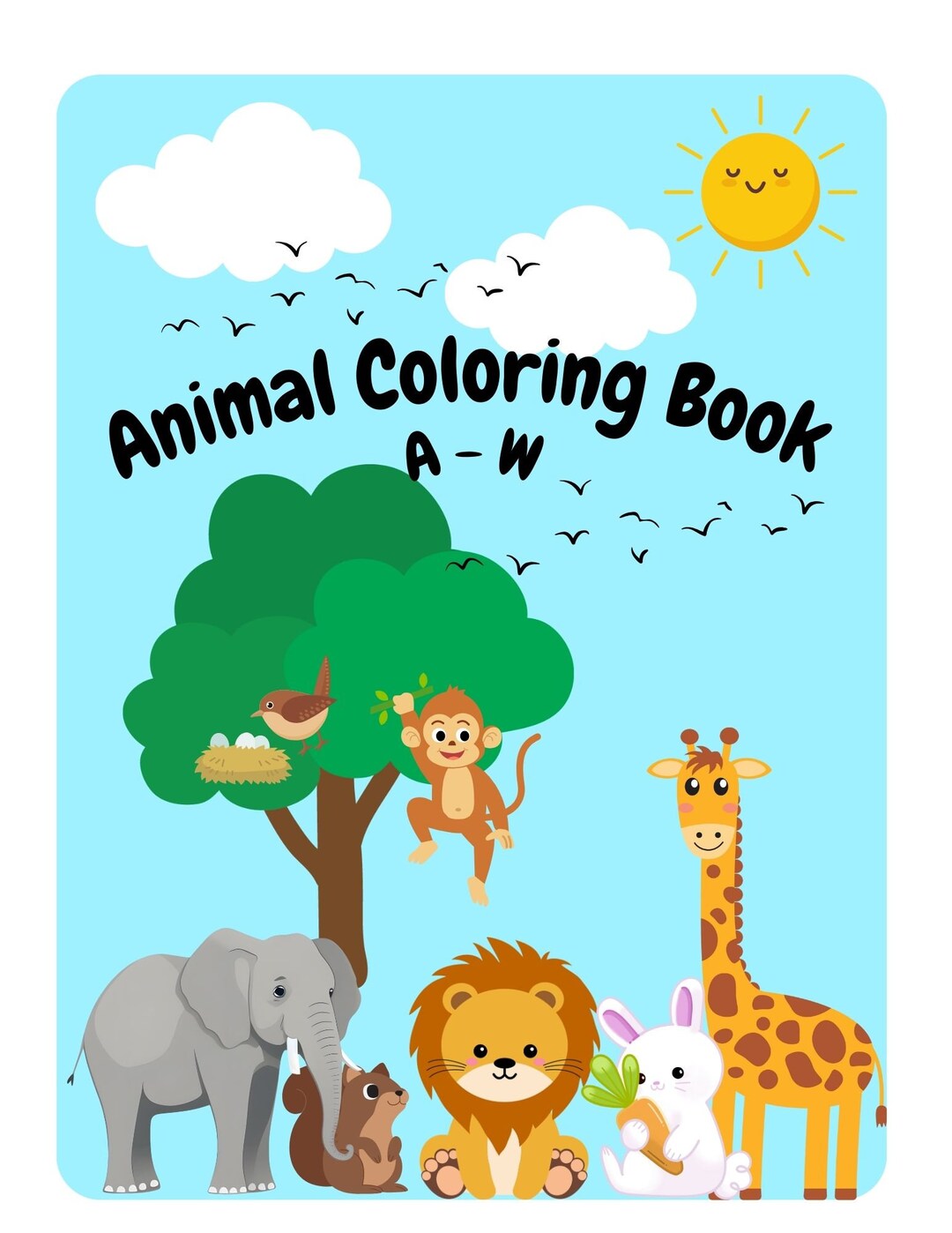 Alphabet Zoo: A Digital Coloring Adventure - Etsy